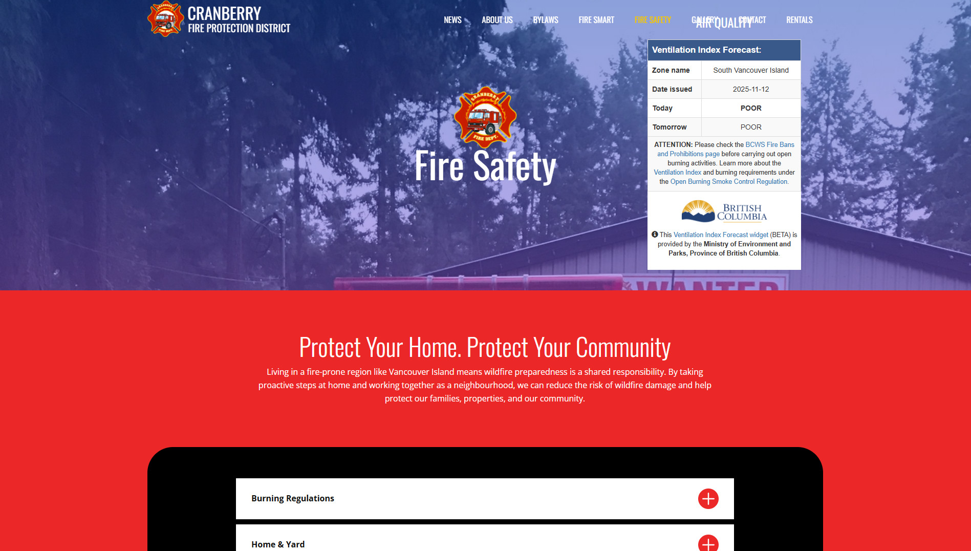 Fire Safety | Cranberry Fire Protection District